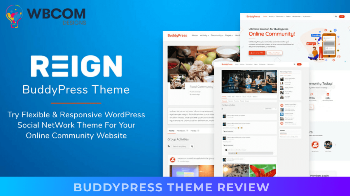 BuddyPress Theme Review On WordPress - Reigntheme.com