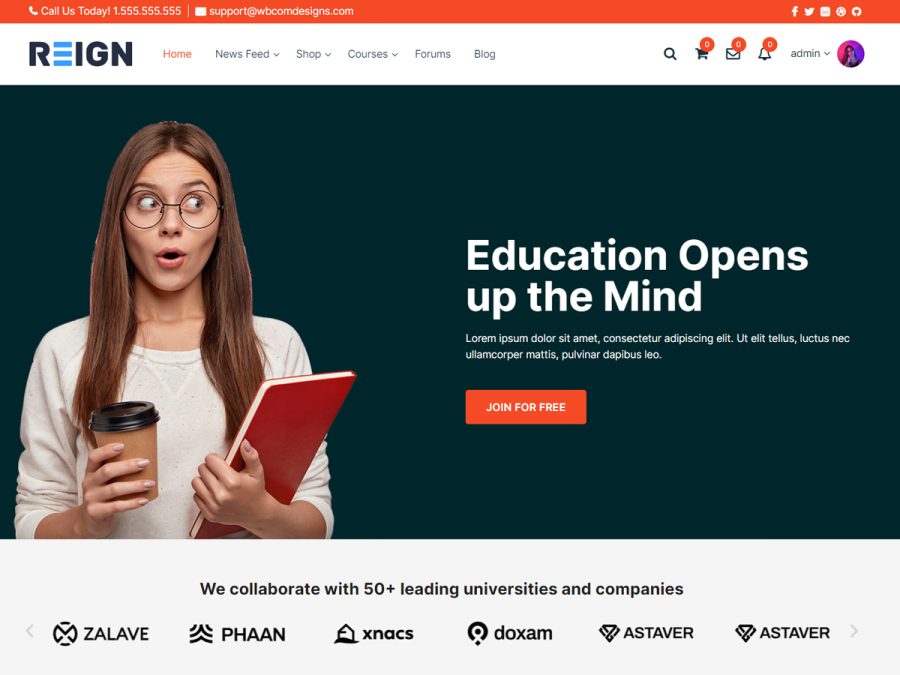 Course, Community, and Membership Themes for WordPress - Reign Theme